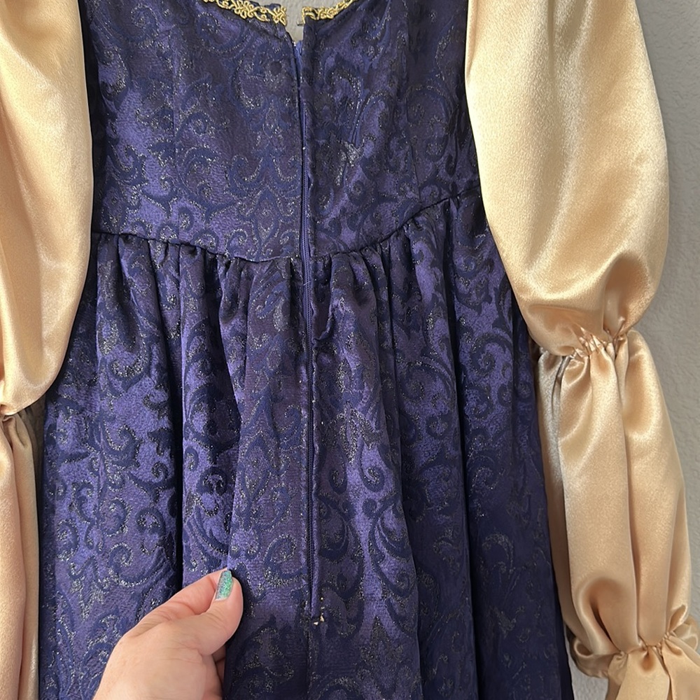 Purple/Gold Renaissance/Medieval Dress - Gem